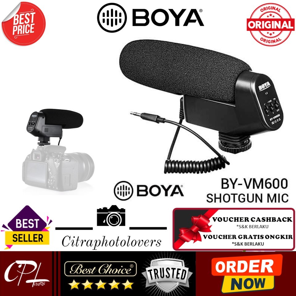 Jual Boya BY-VM600 Shotgun Microphone | Shopee Indonesia