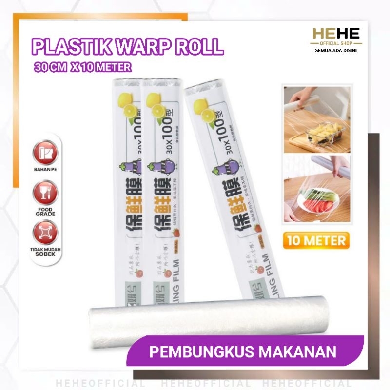 Jual Plastik Warp Roll Pembungkus Makanan 30CM x 10Meter Food Wrapping ...