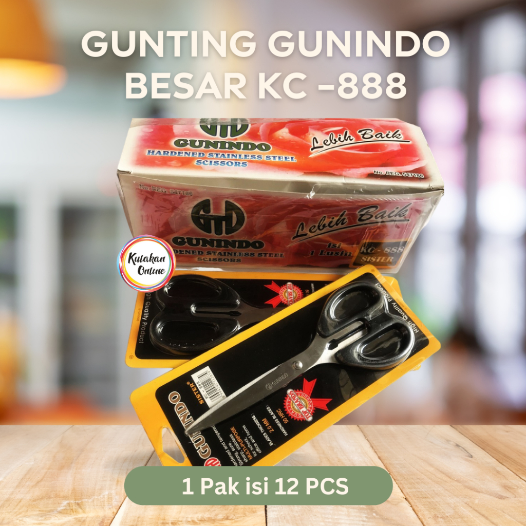 Jual Gunting Gunindo Besar KC-888 (1 Lusin) | Shopee Indonesia
