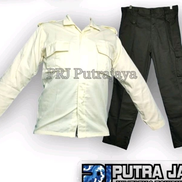 Jual Baju Seragam Satpam Security Krem Terbaru Seragam PDL Satpam Terbaru | Shopee Indonesia