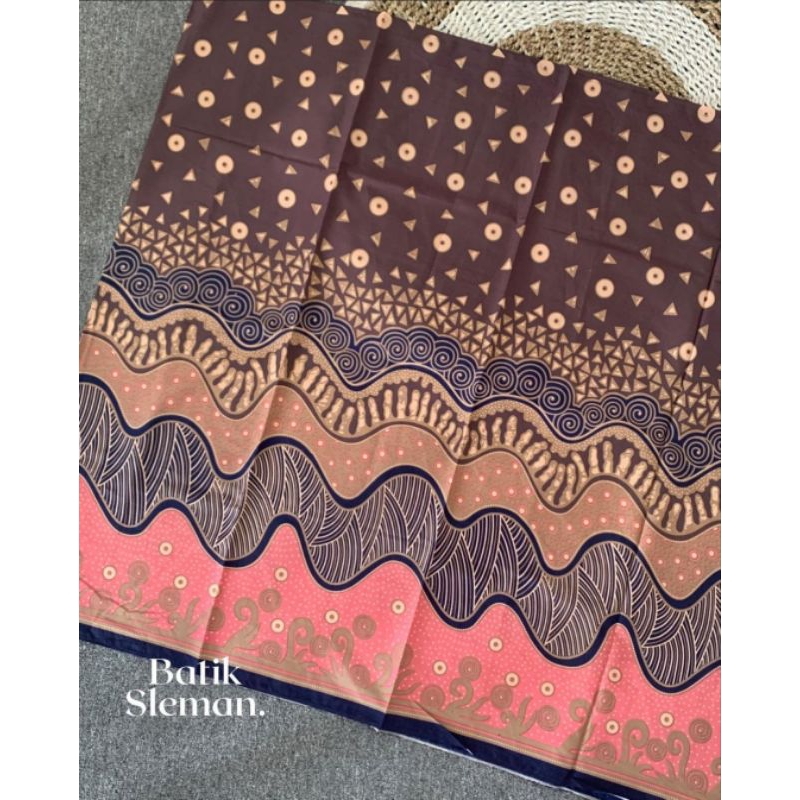 Jual Kain Batik Abstrak 2.4m Motif Ombak Pink Abu | Shopee Indonesia