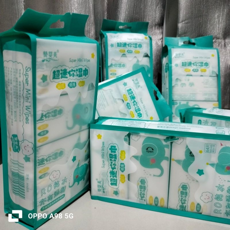 Jual Tisu Basah Mini/ Tisu Travel/ Tissue Basah Travel/ Wet Wipes ...