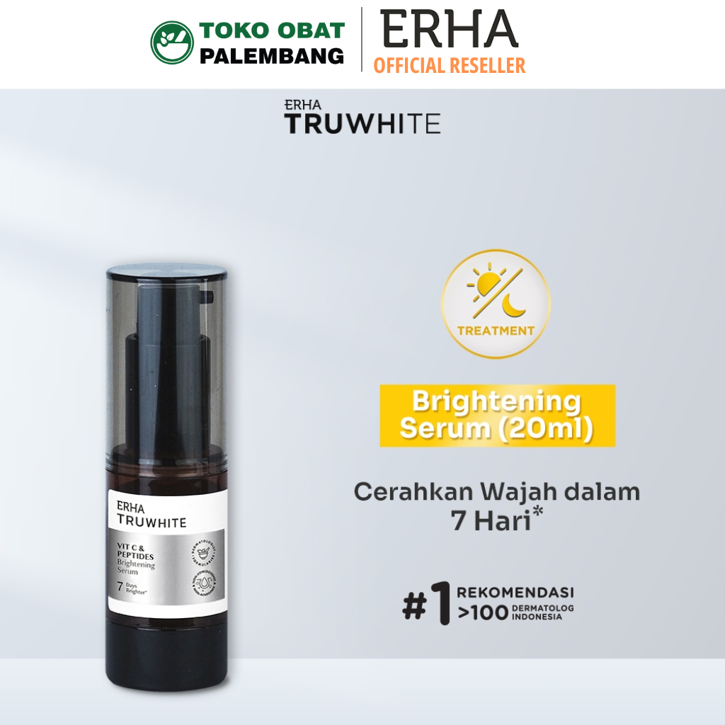 Jual ERHA TRUWHITE BRIGHTENING SERUM VIT C PEPTIDES 20ML VITAMIN C SERUM KULIT PUTIH CERAH ...