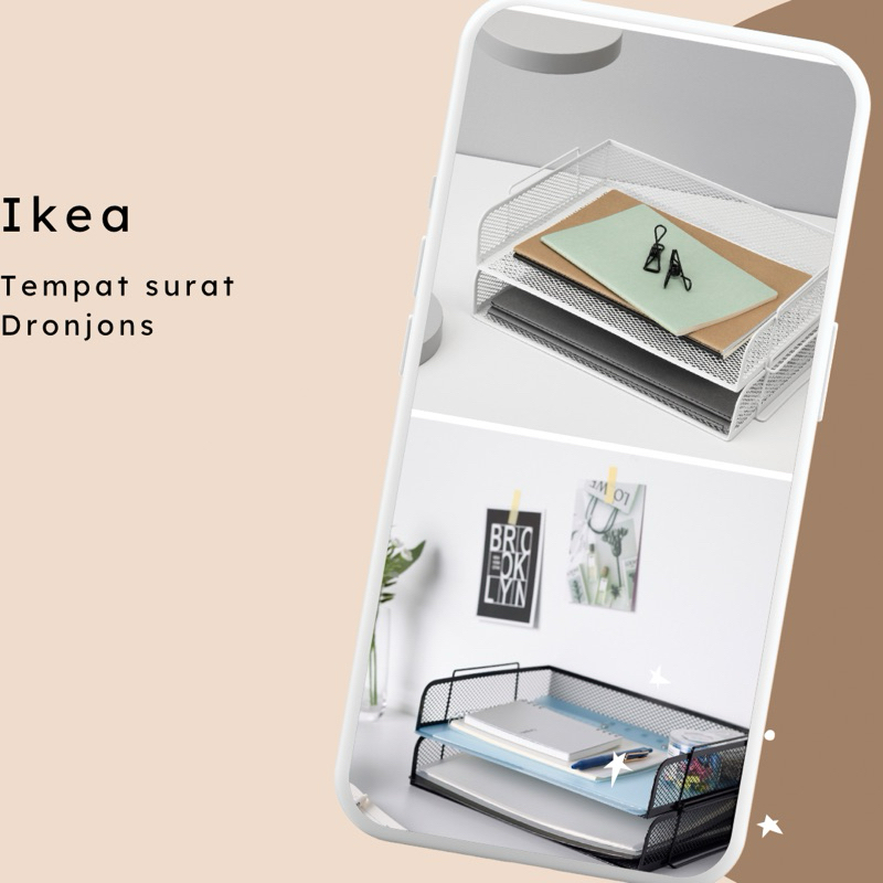 Jual Rak Kertas File Dokumen Surat 2 Susun Jaring Besi - Paper Document ...