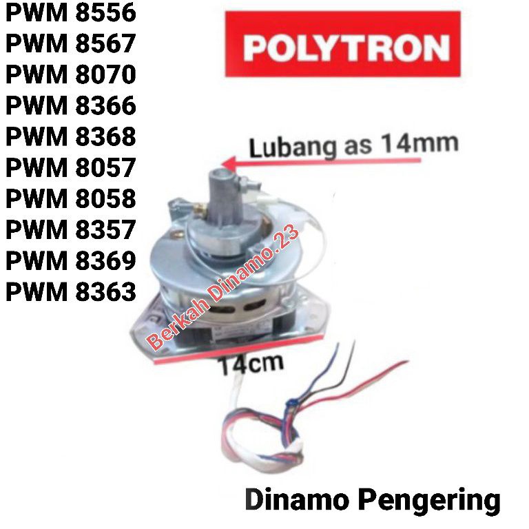 Jual Murah Meriah Motor Dinamo Spin Pengering Mesin Cuci POLYTRON PWM ...