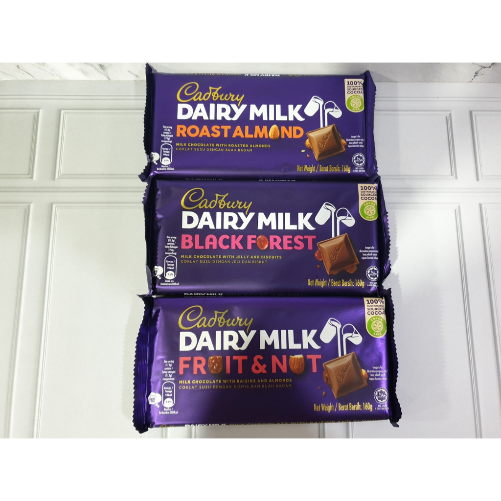 Jual COKLAT CADBURY DAIRY MILIK 3 VARIAN RASA MALAYSIA | Shopee Indonesia