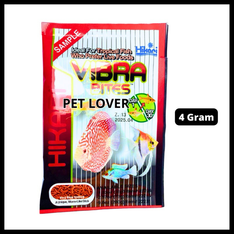 Jual HIKARI VIBRA BITES Sampel vibrabits vibrabites Pelet Discus guppy ...