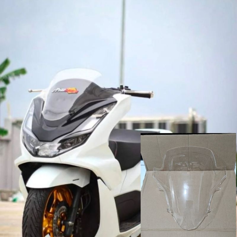 Jual VISOR VARIASI PCX160 WINDSHIELD PCX 160 MODEL STANDAR BAHAN ...