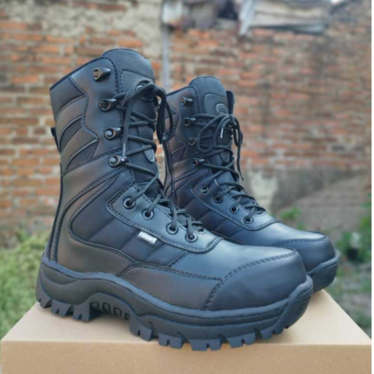 Jual Sepatu pria pdl tni safety boots ujung besi model predator sepatu ...