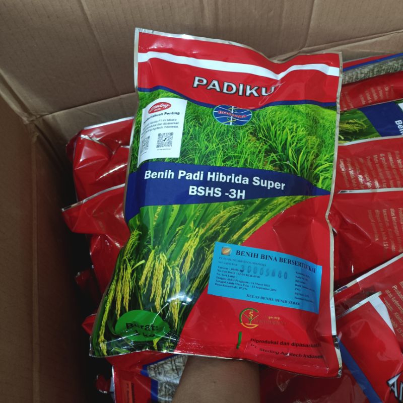 Jual Benih padi Hibrida BSHS 3H 1kg Sterling exp 14 September 2025 ...