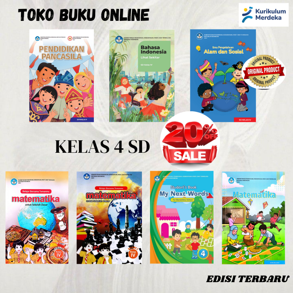 Jual BUKU SISWA KURIKULUM MERDEKA KELAS 4 SD | Shopee Indonesia