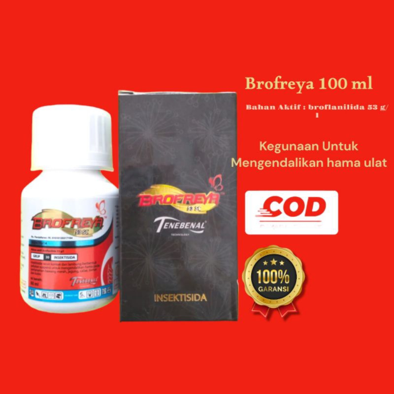 Jual INSEKTISIDA BROFREYA 53 SC 100 ML PENGENDALI HAMA ULAT GRAYAK ...