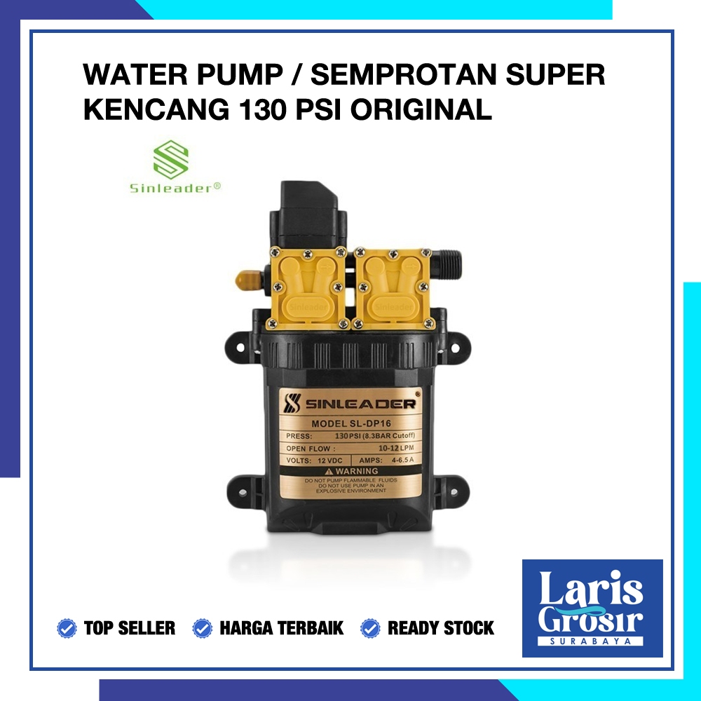 Jual Pompa DC 12V Double Pump JET 130 PSI SINLEADER SL-DP16 Original ...