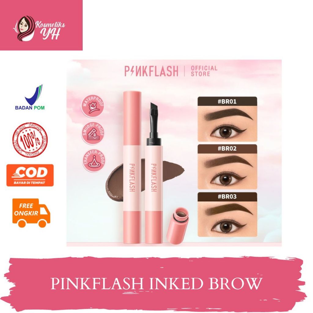 Jual PINKFLASH EYEBROW POMADE TAHAN AIR ATAU EYEBROW PINKFLASH DAN ALIS ...