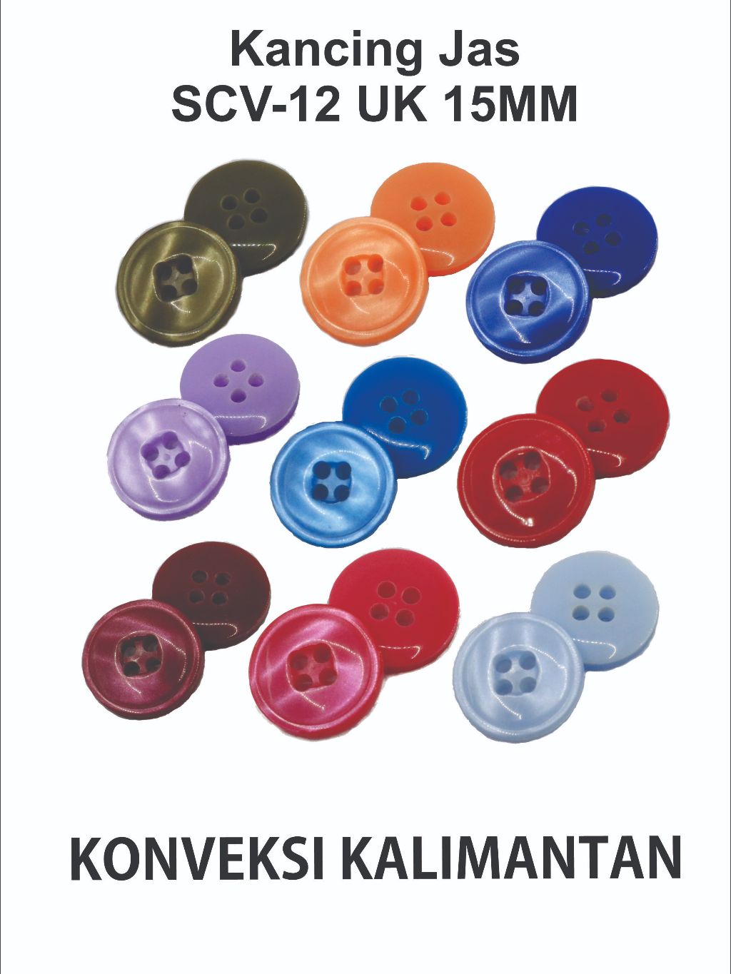 Jual Kancing SCV 12 Kecil / Kancing jas / Kancing Baju / Kancing Kemeja ...