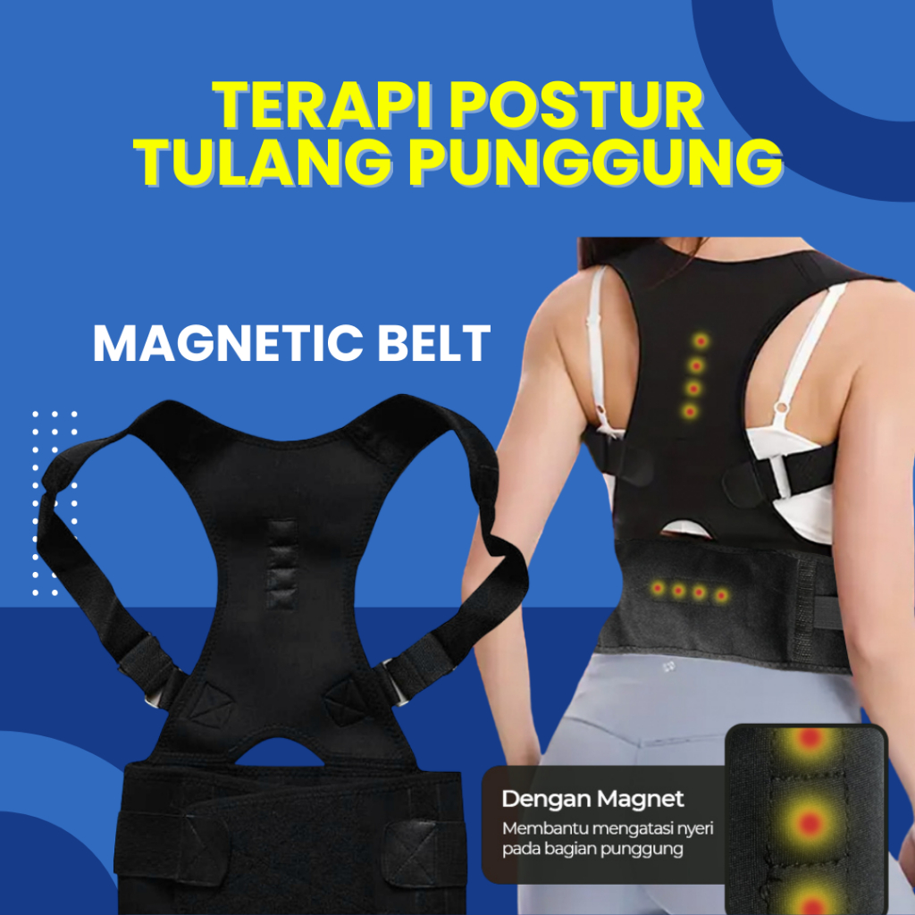 Jual Belt Magnetic Terapi Korektor Postur Punggung | Alat Terapi ...