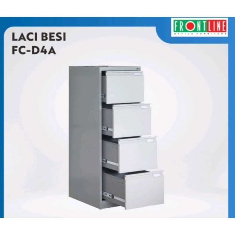 Jual Filling Cabinet Frontline FC D4A Lemari Arsip Kantor Besi 4 susun ...