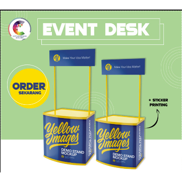 Jual EVENT DESK / BOOTH PORTABLE PVC + PRINTING | Shopee Indonesia