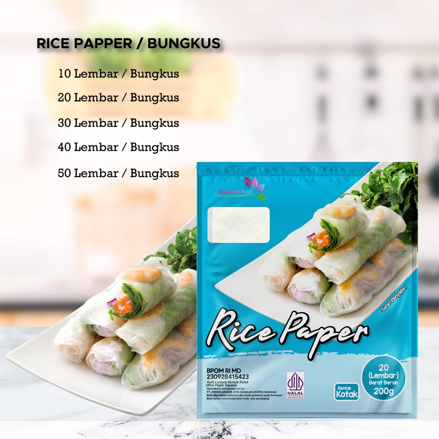 Jual [Halal] Rice Paper / Banh Trang High Quality Rice Paper 22cm ...