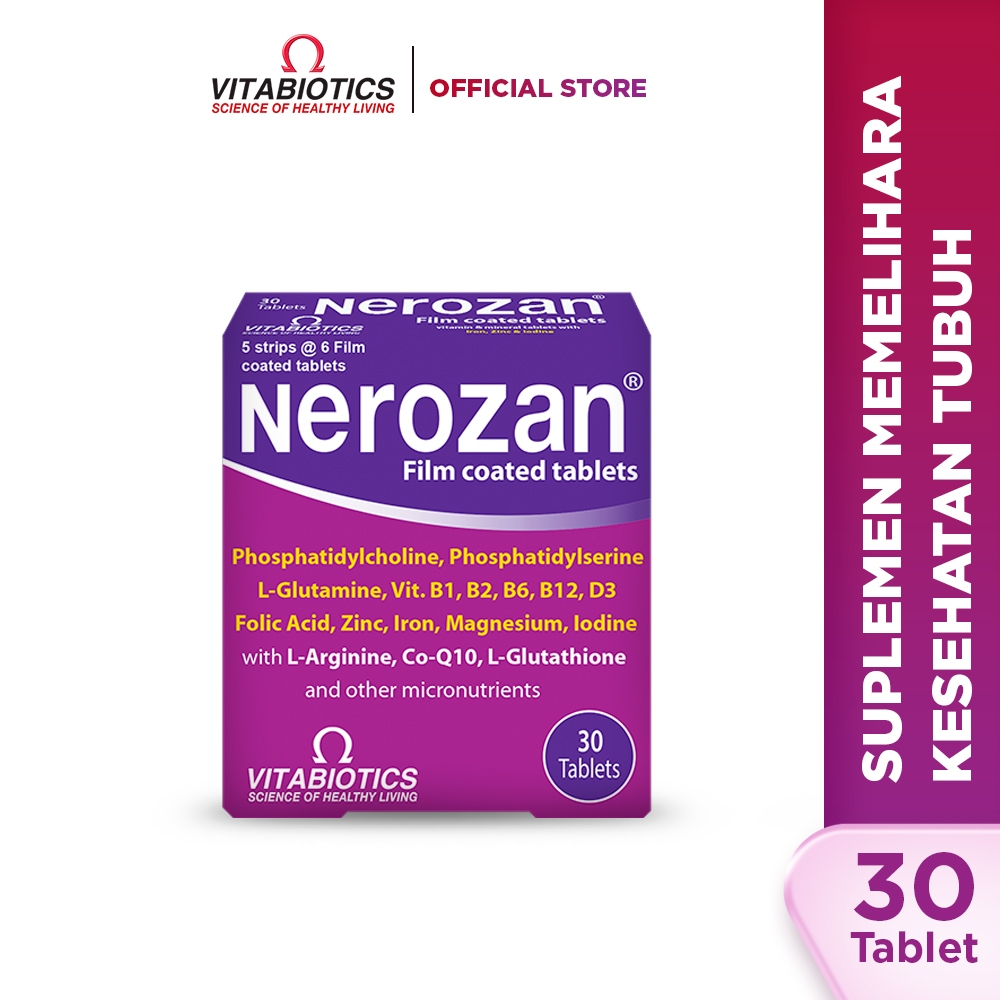 Jual Vitabiotics Nerozan 30 Tablet - Suplemen Memelihara Kesehatan ...