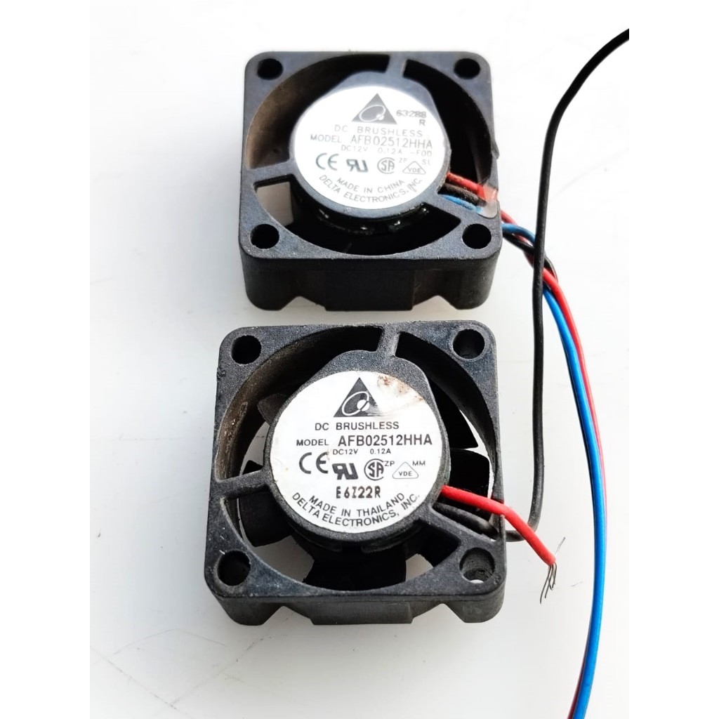 Jual 2pcs Fan mini Dc Brushless Delta AFB02512HHA 12v 0.12A 25x25x10mm ...