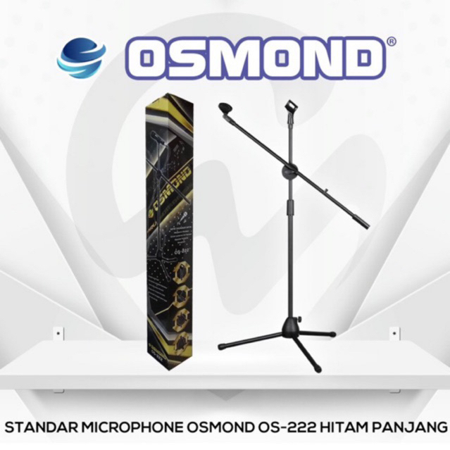 Jual Tiang Mic Panjang OSMOND OS-222 OS222 Standing Microphone Stand ...