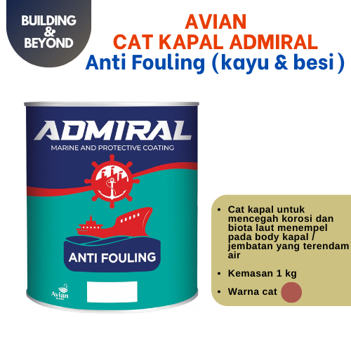 Jual CAT KAPAL ADMIRAL AVIAN (KAYU DAN BESI) 1 KG MARINE AND PROTECTIVE COATING ANTI FOULING ...