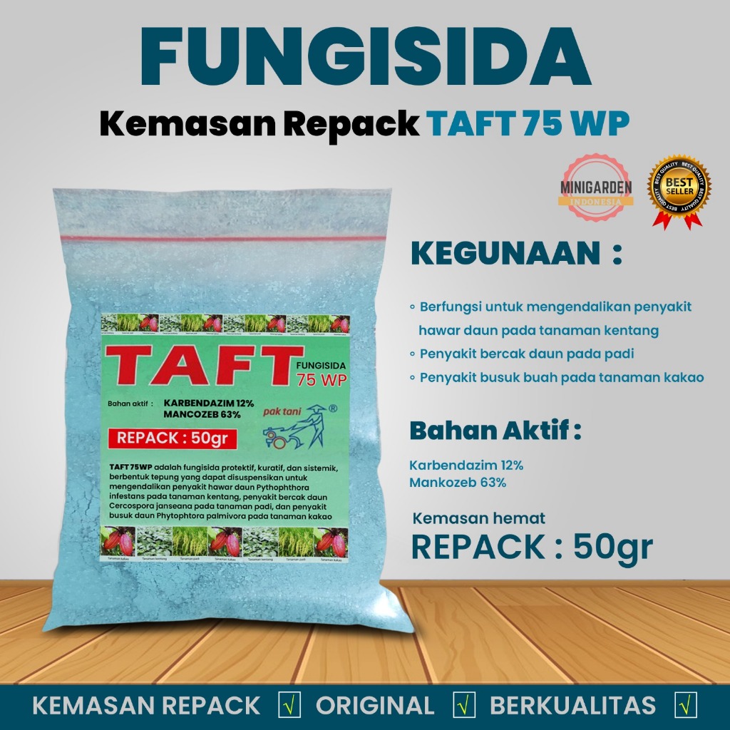 Jual FUNGISIDA TAFT obat pengendali hama penyakit hawar daun bercak ...