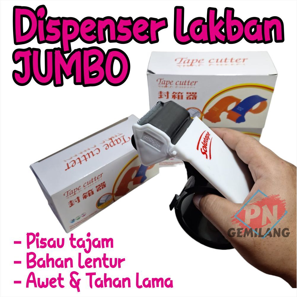 Jual CUTTER LAKBAN SUPER BESAR / DISPENSER LAKBAN JUMBO / TEMPAT LAKBAN ...