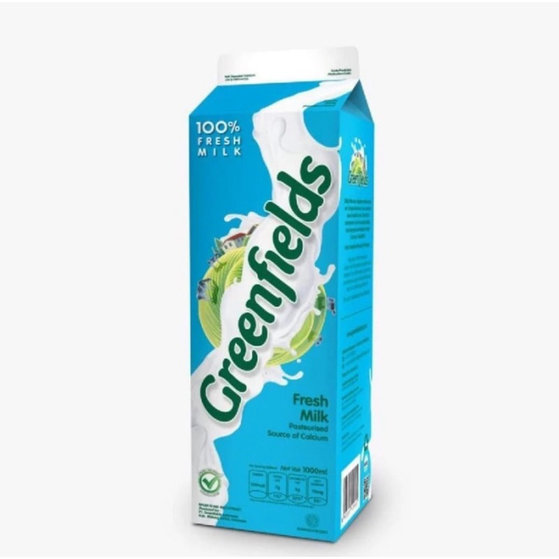 Jual Greenfields Fresh milk 1 LT - Susu Greenfields | Shopee Indonesia