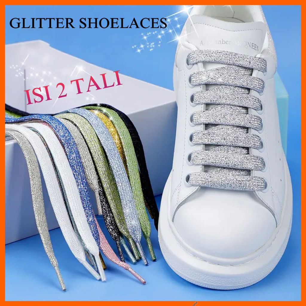 Jual TALI SEPATU KEKINIAN FASHION GLITTER TALI SEPATU MURAH IMPORT TALI ...
