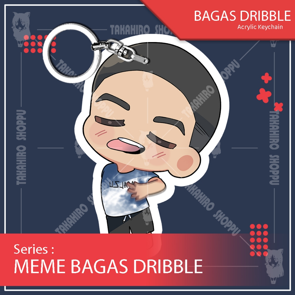 Jual Ganci / Gantungan Kunci / Keychain MEME BAGAS DRIBBLE | Shopee ...
