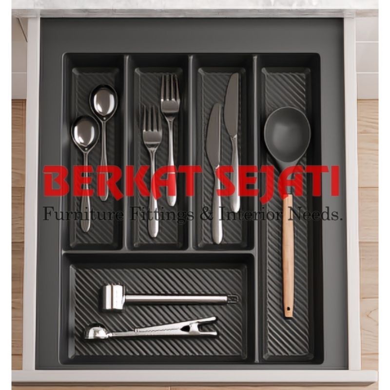 Jual Rak Sendok Garpu VITCO AG 45 Abu Sekat Laci Dapur Alat Tulis ...