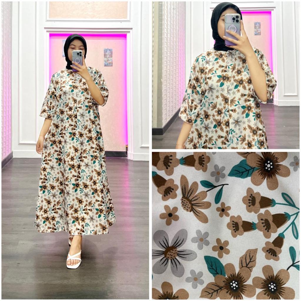 Jual RD FASHION - DASTER WANITA MOTIF KEKINIAN TANGAN 7/8 / Dress ...