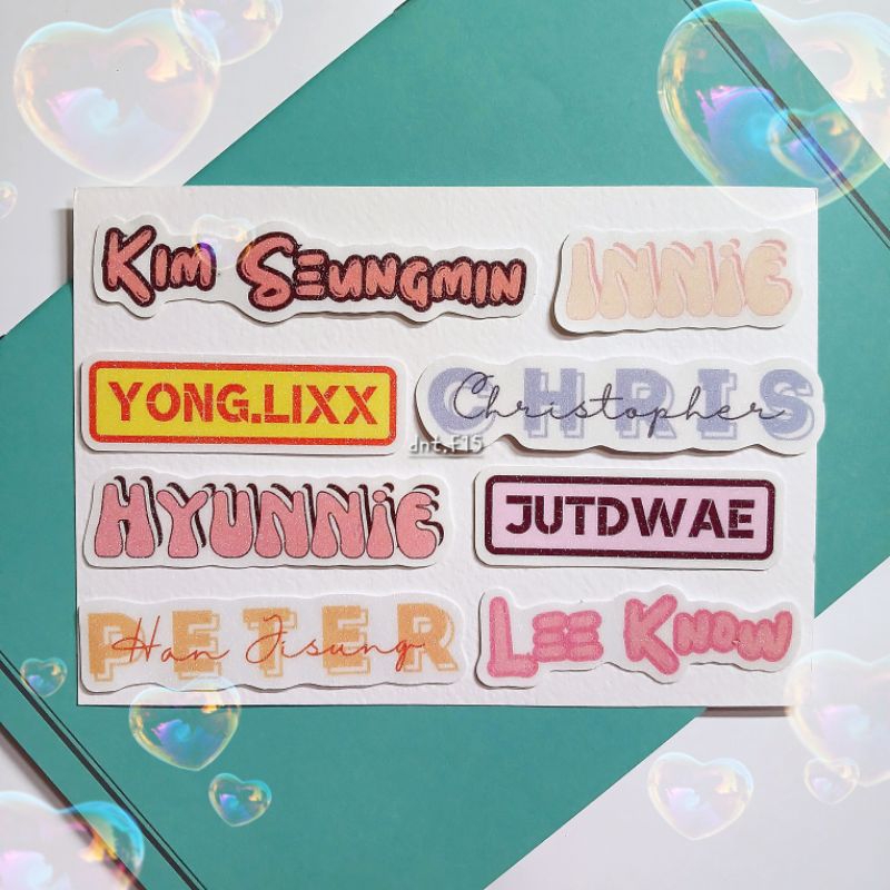 Jual Sticker Stray Kids (Member Name) | Shopee Indonesia