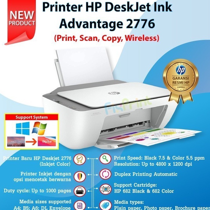 Jual Harga Bersahabat Printer HP Deskjet 2776 2775 2335 2336 2337 no ...