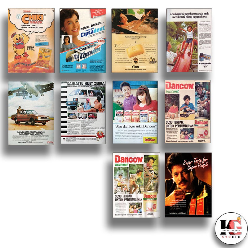 Jual Hiasan Dinding Warkop Burjo Iklan Jadul Jaman Dulu Indonesia ...