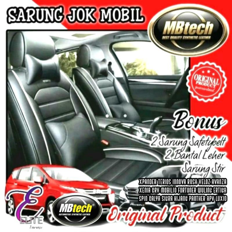 Jual Sarung Jok Mobil MBTECH Zenix Xpander XL7 Wuling Innova Avanza Veloz BRV Terios Rush ...