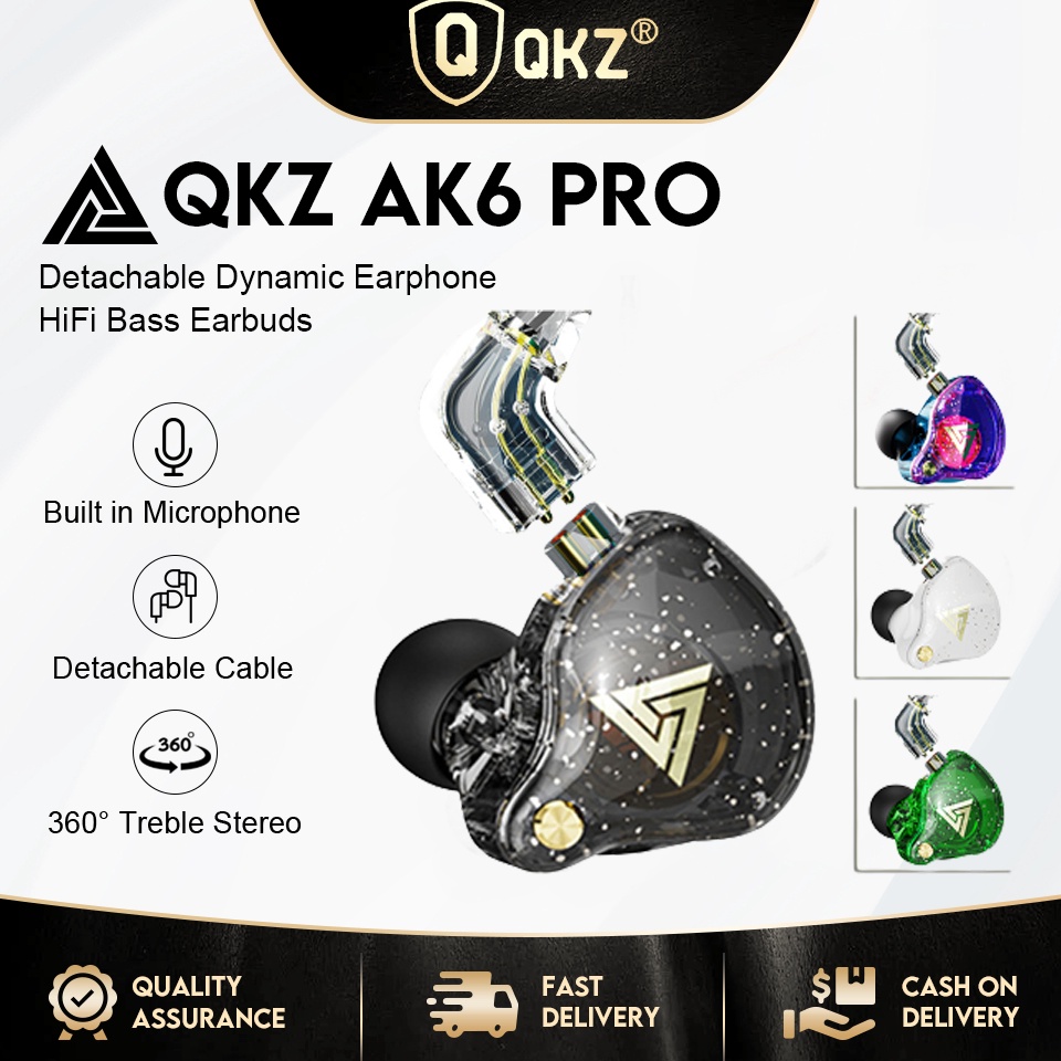 Jual Terpercaya QKZ AK6 QKZ AK6 Pro QKZ AK6 Max with Mic InEar Earphone ...