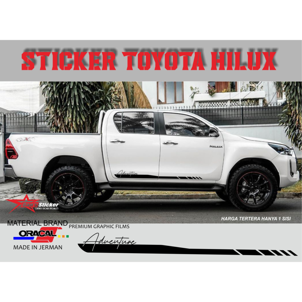 Jual STICKER TOYOTA HILUX AKSESORIS TOYOTA HILUX | Shopee Indonesia