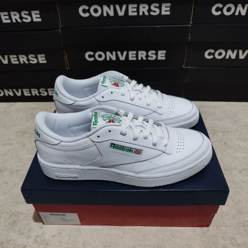 Jual Reebok Club C 85 Classic Men's - White/Green [100000155] | Shopee ...