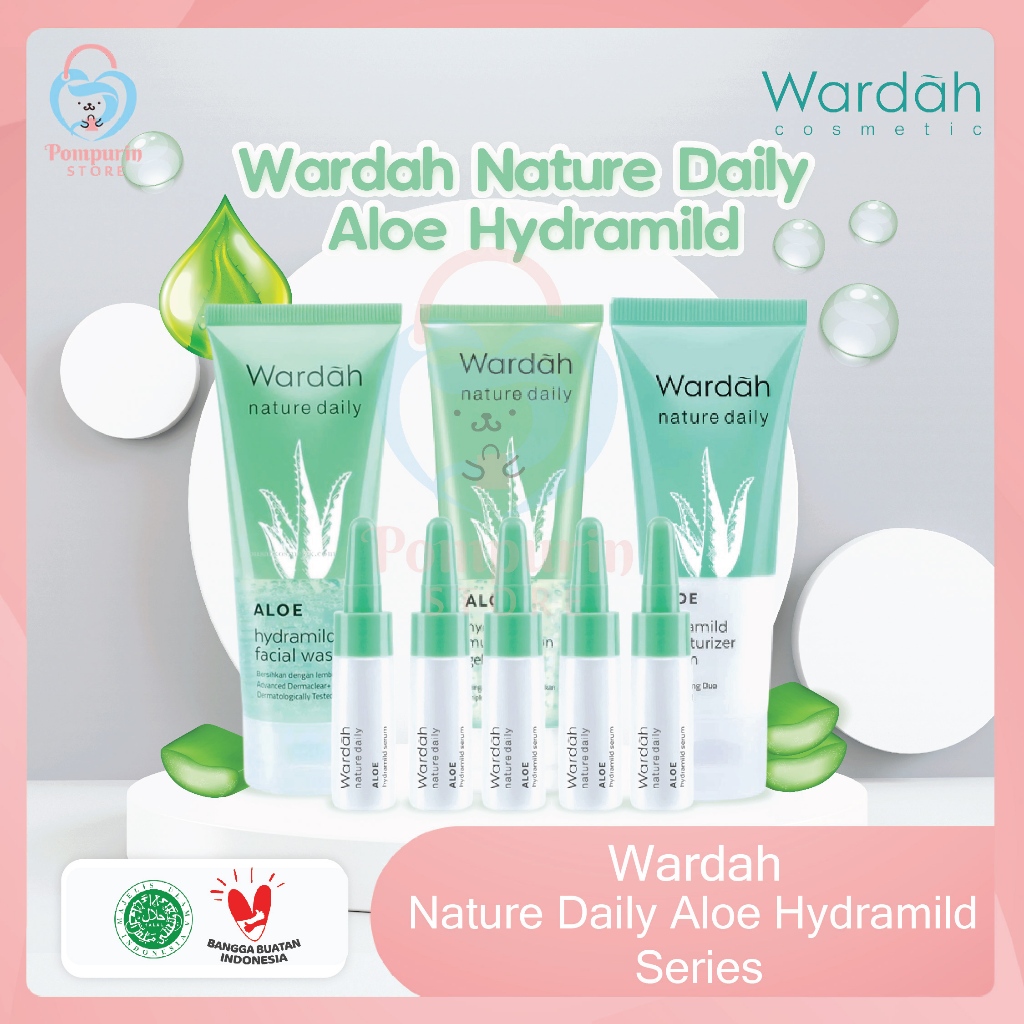 Jual Wardah Nature Daily Aloe Hydramild Series - Facial Wash ...