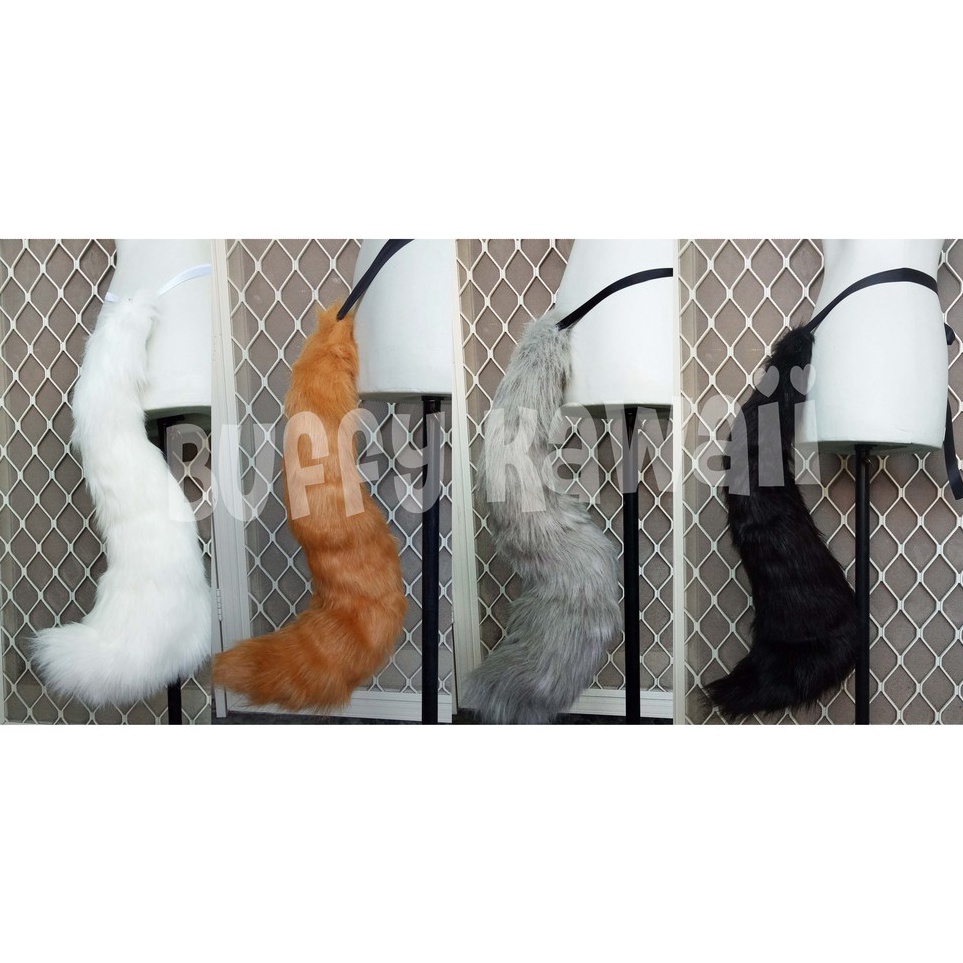 Jual New Trend Fox tail realistic furry animal cosplay halloween party ...