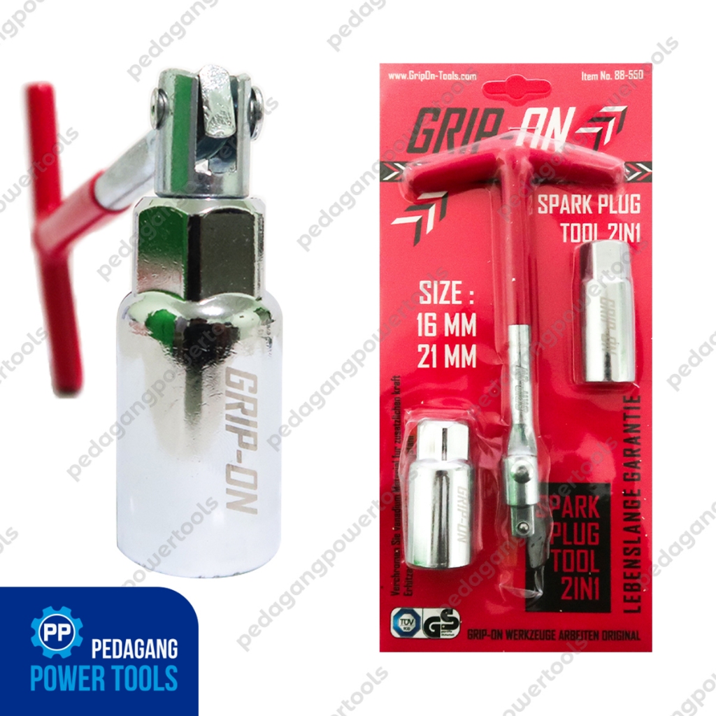 Jual GRIP ON Spark Plug 2 in 1 Kunci Busi Sok T 16-21 mm Motor ...