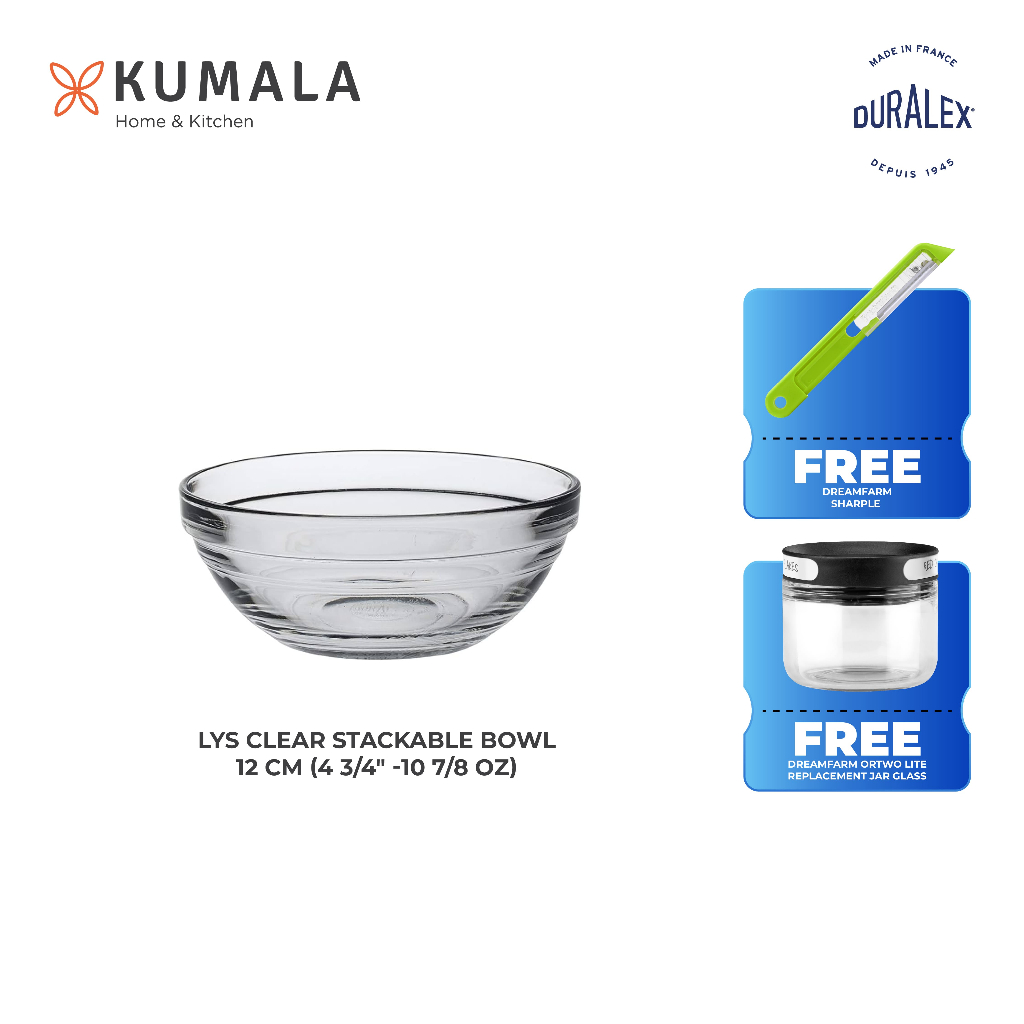 Jual DURALEX STACKABLE BOWL - Mangkok Aduk Adonan Kaca - Glass Mixing ...