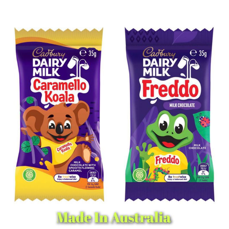 Jual Cadbury Dairy Milk Caramello Koala and Freddo Chocolate 35g ...