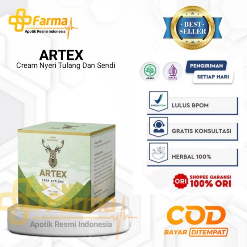 Jual ARTEX ASLI ORIGINAL - ARTEX CREAM NYERI SENDI TULANG LINU REMATIK DAN ASAM URAT DIJAMIN ...