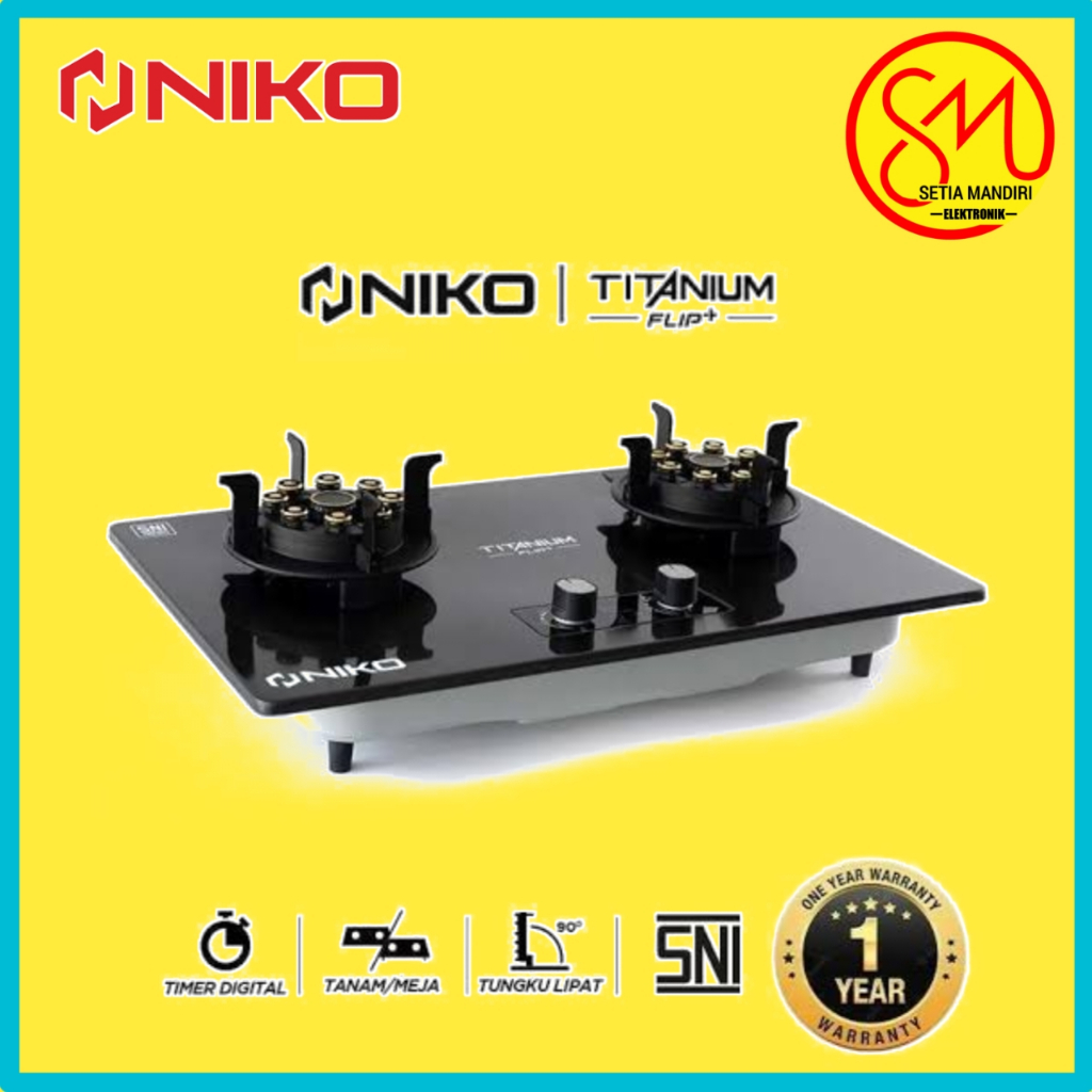 Jual [Instant] NIKO Kompor Tanam 2 Tungku & Lipat TITANIUM FLIP TF20 ...