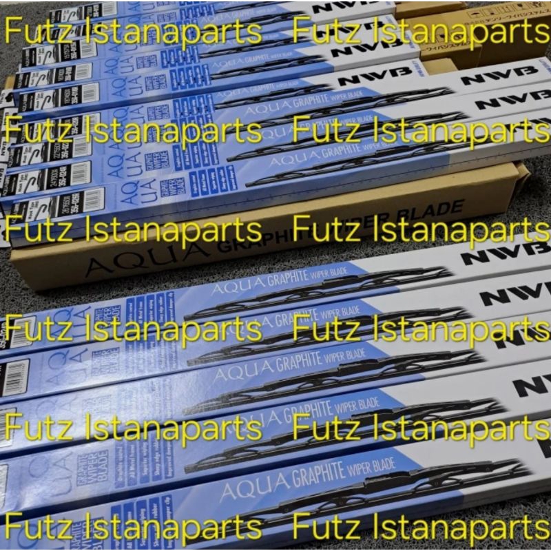 Jual Wiper Depan NWB Aqua Graphite Ukuran 12" 14" 15" 16" 17" 18" 19" 20" 21" 22" 24" 26 ...