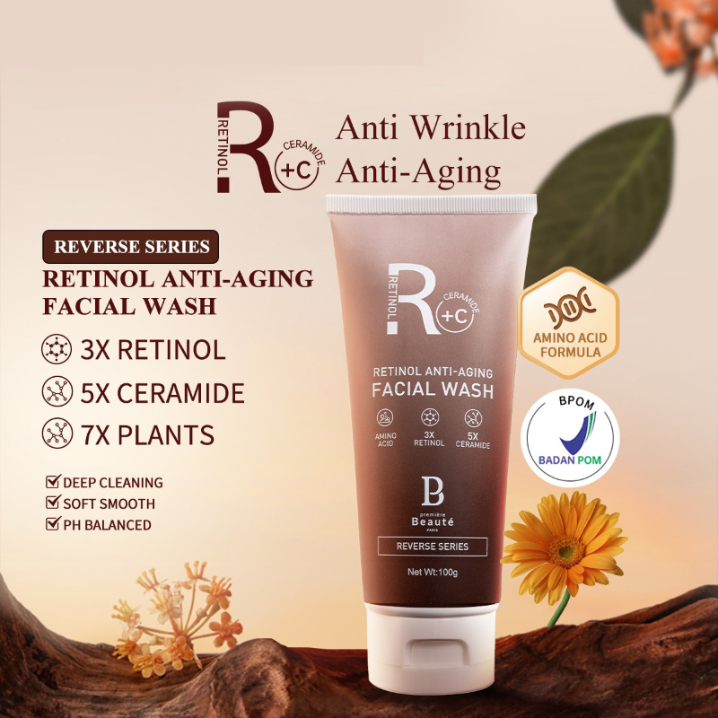 Jual 𝗔𝗞 𝗫 𝗣𝗥𝗘𝗠𝗜𝗘𝗥𝗘 𝗕𝗘𝗔𝗨𝗧𝗘 Facial Wash Retinol Anti Aging Reverse Series ...